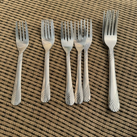 Mainstays | Dining | Mainstays Swirl Replacement Forks Piece Stainless ...